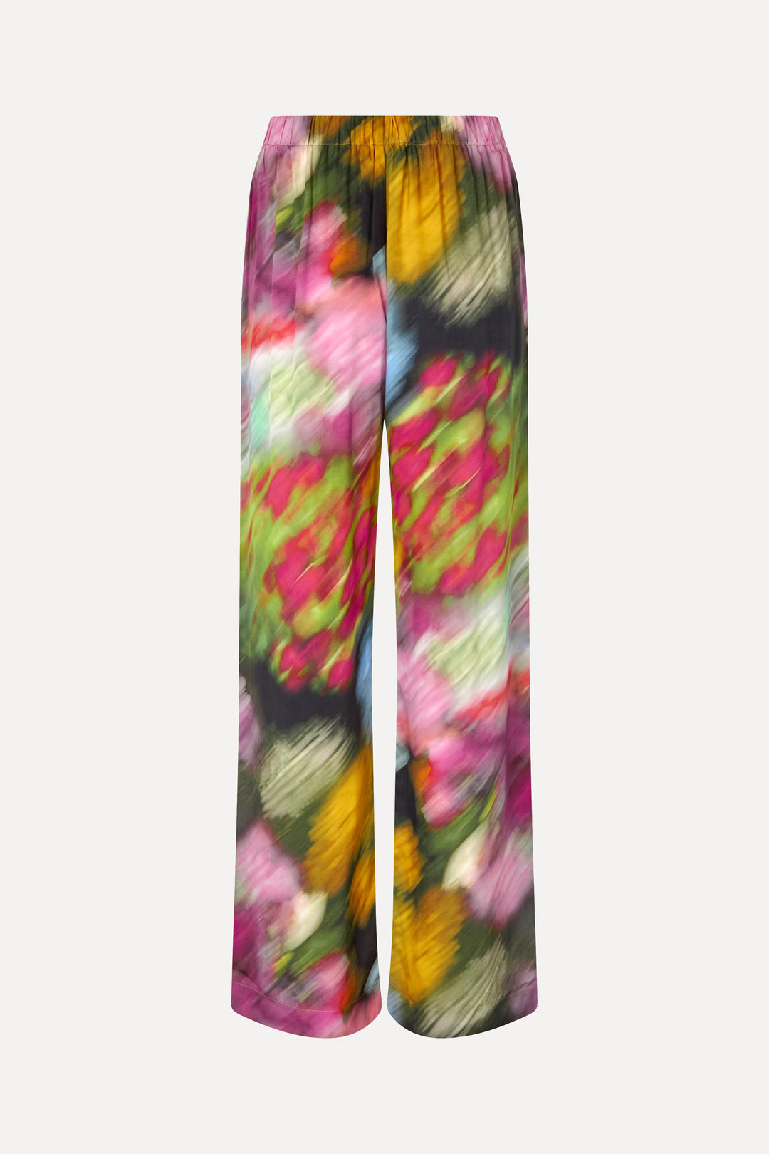 Elasticated Long Pants - Liquid Floral - Stine Goya