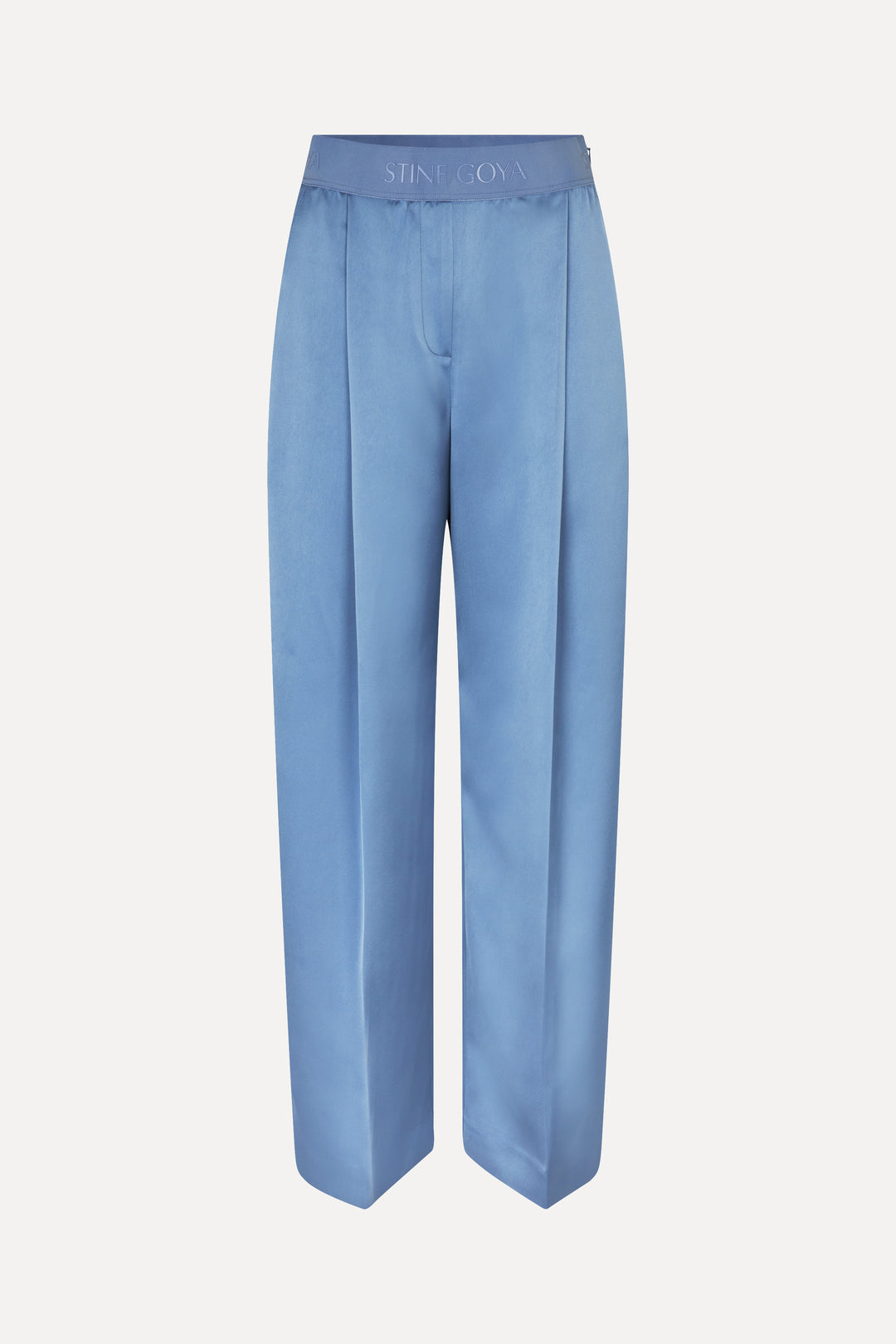 Wide Leg Long Pants - Infinity Blue - Stine Goya